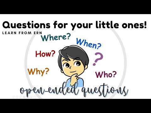 Open-ended Questions || Questions to ask your little ones || Learn From Ern