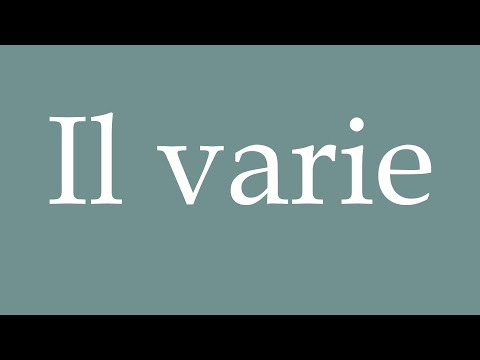 How to Pronounce ''Il varie'' (It varies) Correctly in French