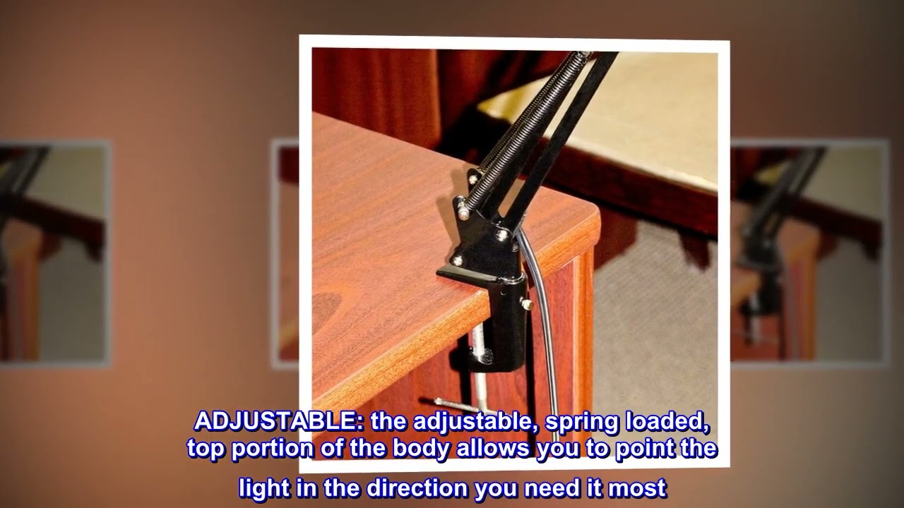 Globe Electric 56963 Metal Clamp-Swing Arm Multi-Joint Desk Lamp, 31.5