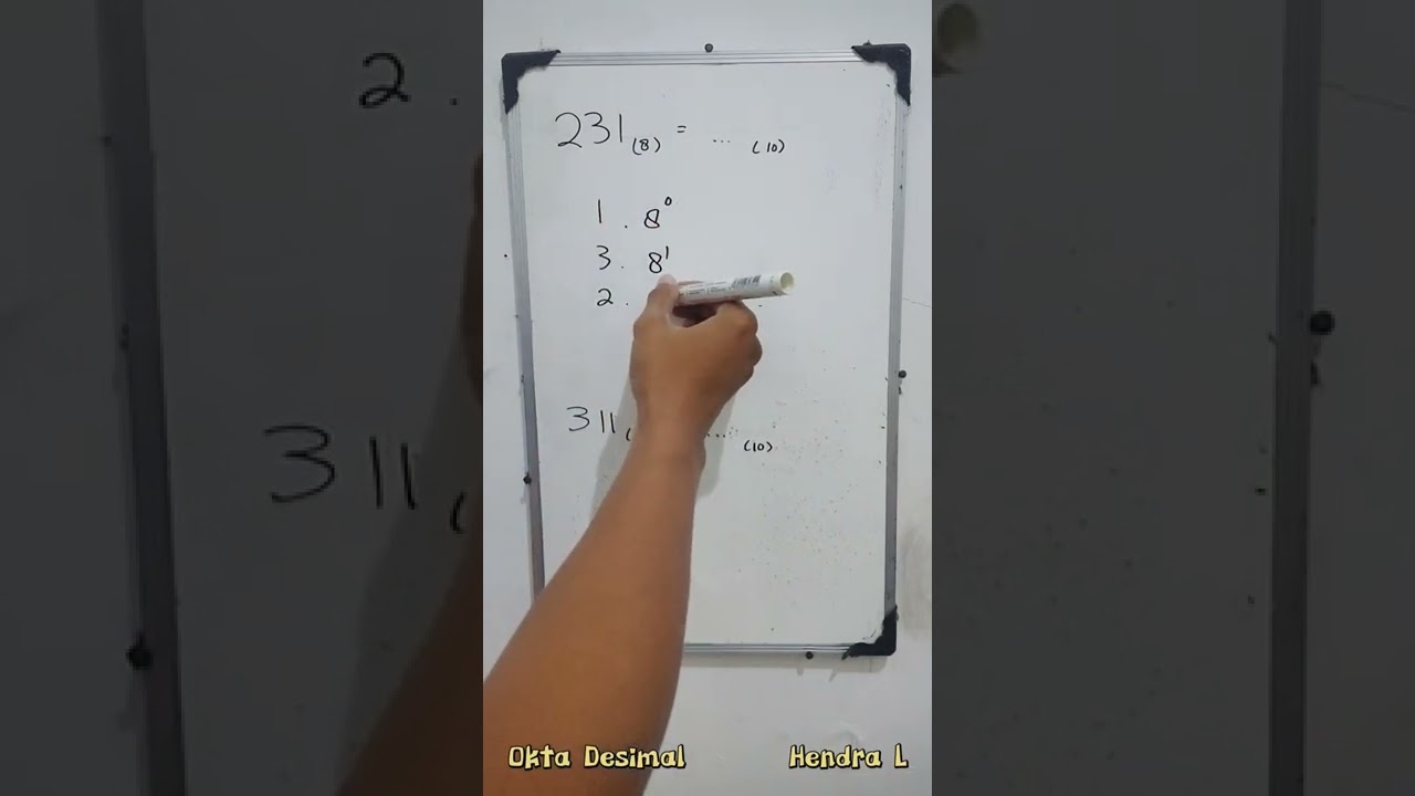 Easy way to convert Octa to Decimal!!! #easymath #numbers #computer