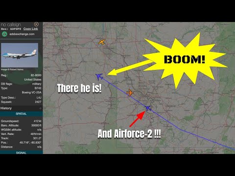 How to Track AirForce-1 AND AirForce-2 in FlightRadar24 (ADSB)