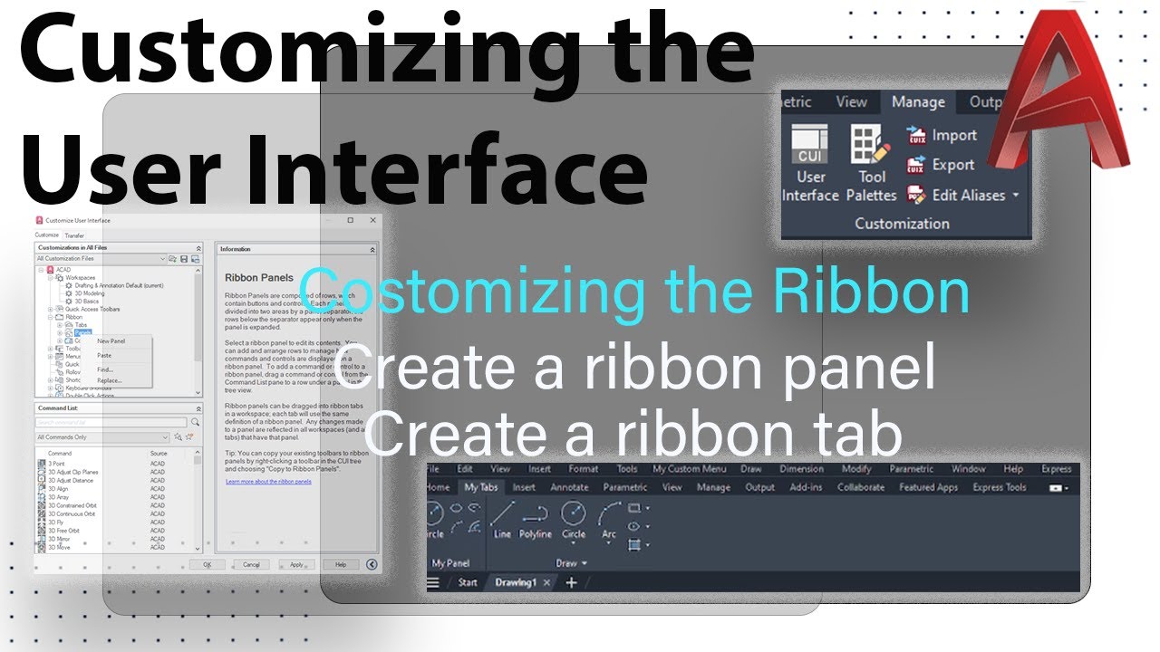 AutoCAD Advanced: Customizing the Ribbon