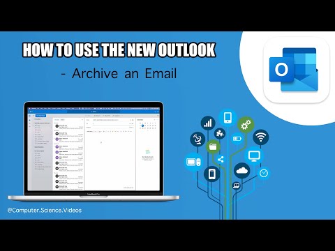 How to ARCHIVE an Email On The New Microsoft Outlook Using a Mac Computer - Basic Tutorial | New