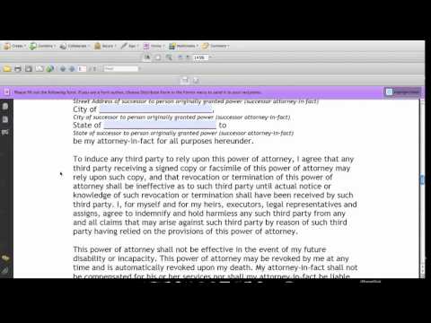 How to Fill Out General Power of Attorney Form