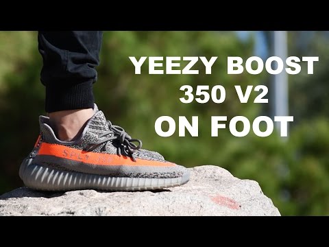 ADIDAS YEEZY BOOST 350 V2 BELUGA ON FOOT