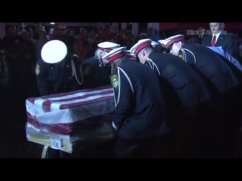 Preparing for Capt. Dowling's funeral