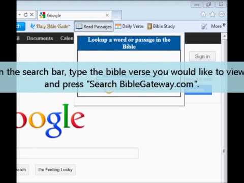 Daily Bible Guide Toolbar: Bible Verse Search