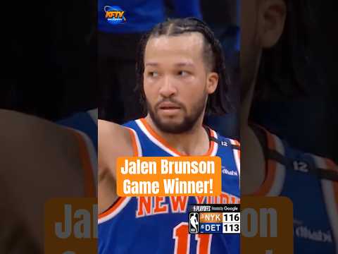 JALEN BRUNSON SENDS THE PISTONS HOME! 😱🔥 #shorts