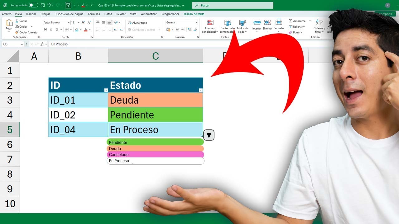 Automatically Color Cells Based on a Validation List in Excel (Auto-Incremental)