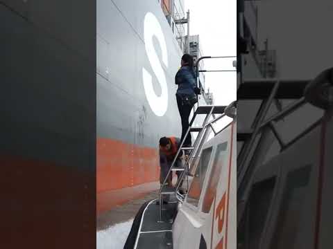 pilot boarding ,ship captain life ,captain boarding on the way