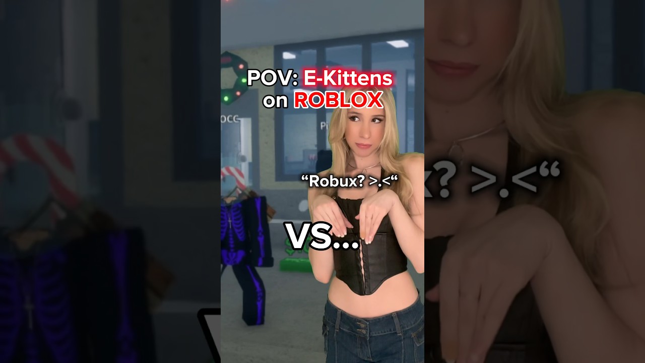 E-KITTENS On ROBLOX VS. IRL… #roblox #robloxgamer