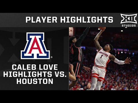 Caleb Love Highlights vs. #6 Houston
