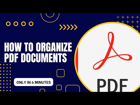 HOW TO ORGANIZE PDF DOCUMENT