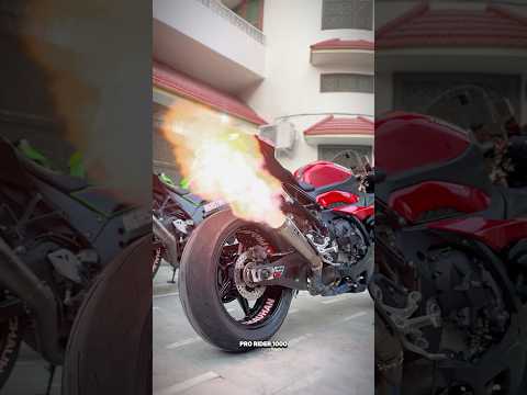 Bmw s1000rr pro cold start😍 crazy flames coming out from full titanium arrow full system exhaust♥️
