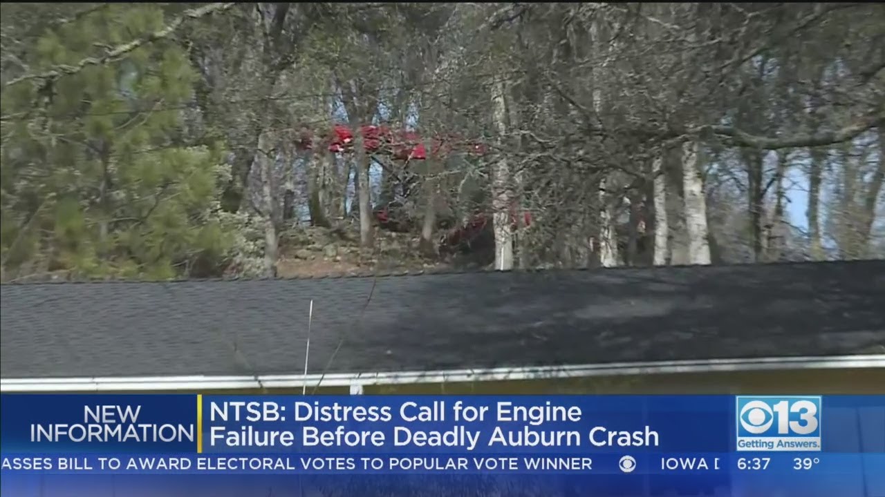 NTSB: Distress Call For Engine Failure Sent Out Before Plane Crash Near Auburn