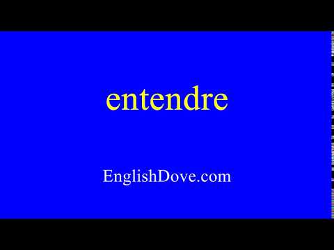 How to pronounce entendre in American English.