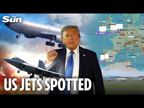 Trump 'readies for Iran blitz' as US military jets land in UK & Europe