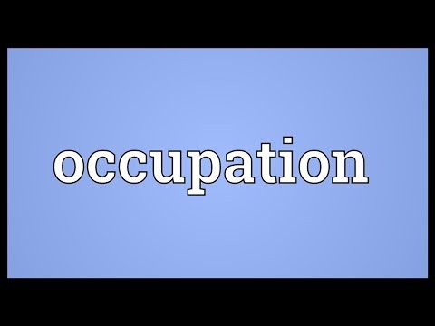 Occupation Meaning