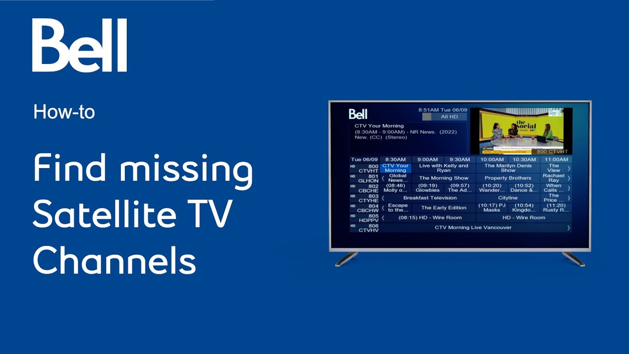 How to find missing channels on your Bell Satellite TV