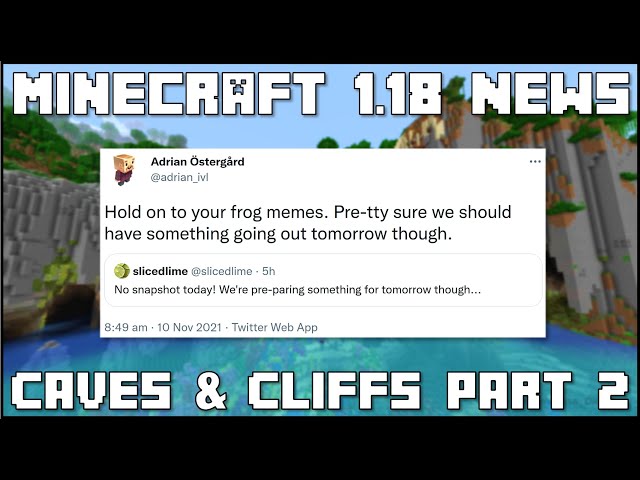 Minecraft 1.18 Caves and Cliffs update: Pre-release 1 launch date and ...