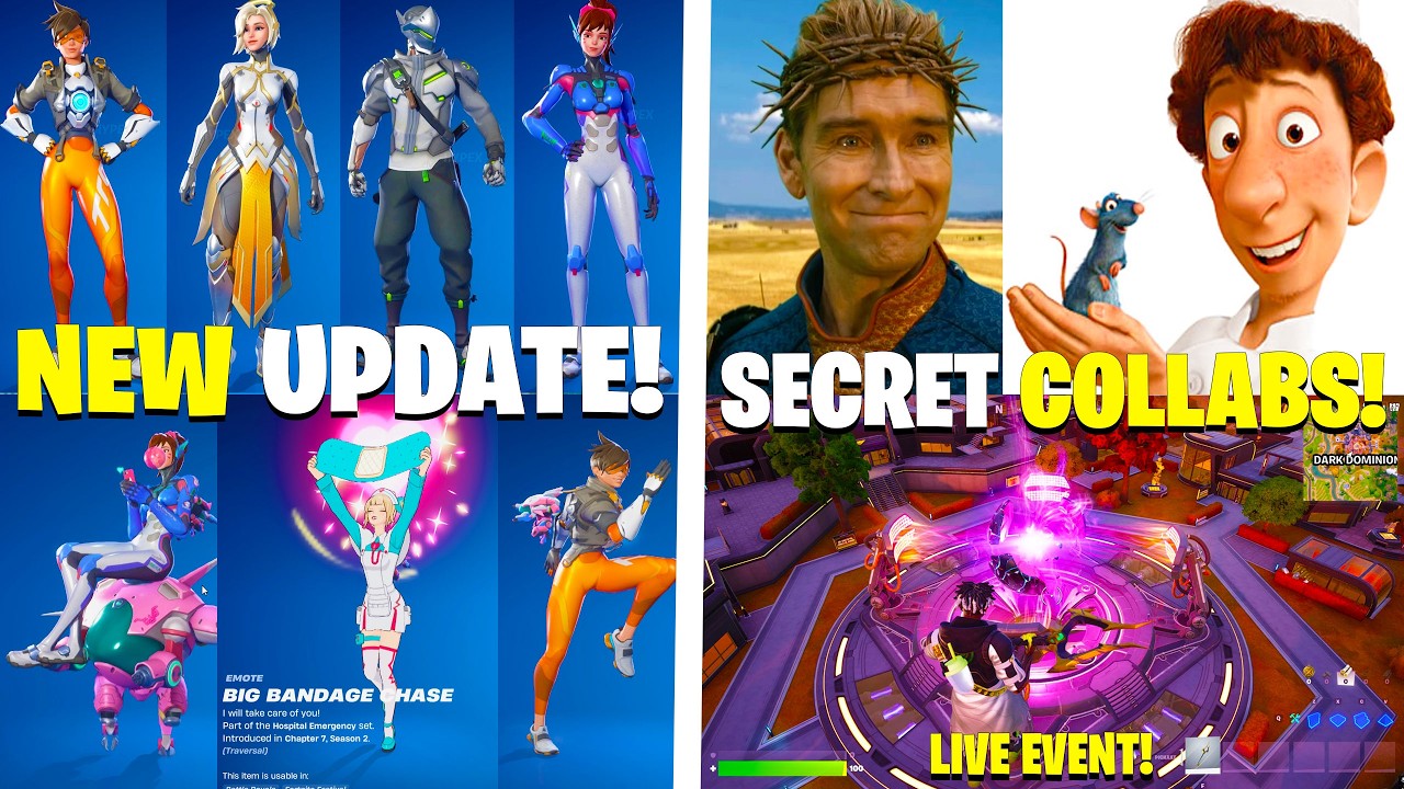 Fortnite Overwatch Update - EVERYTHING NEW! (FREE Rewards, Live Event, COLLABS!)