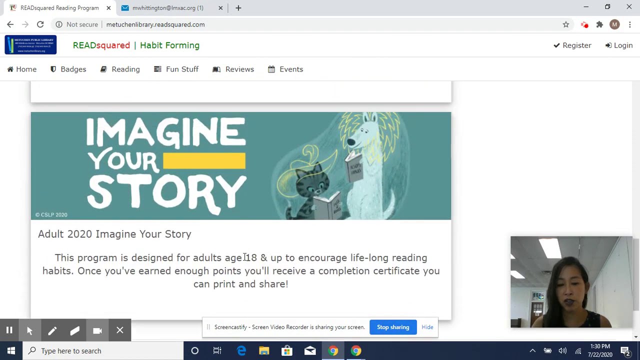 How to sign up for Summer Reading at the Metuchen Library