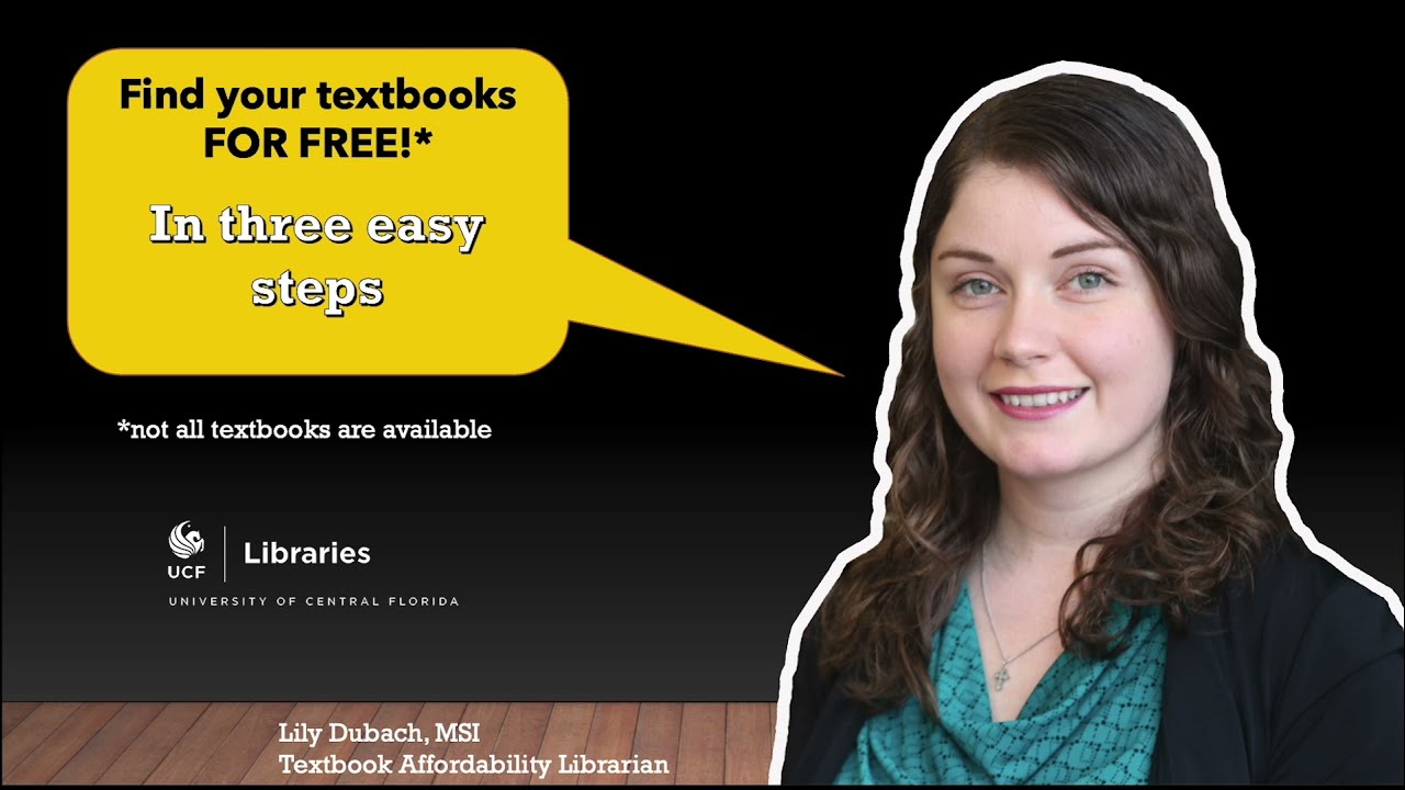 Finding Textbooks at the UCF Libraries
