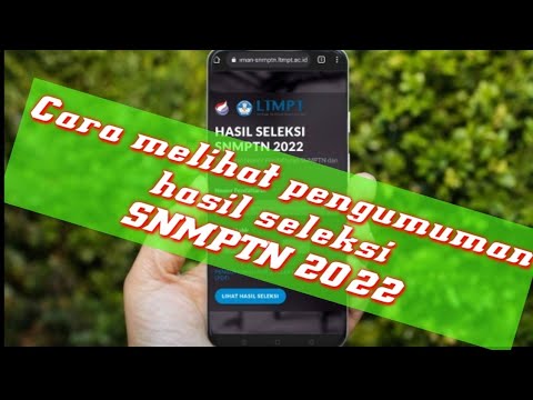 Cara melihat pengumuman hasil Seleksi jalur SNMPTN 2022