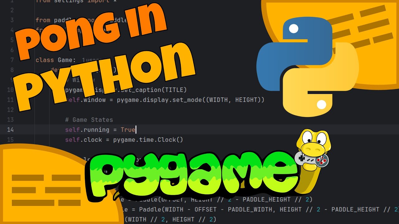 Simple Pong Game in Pygame - Game Development - Python