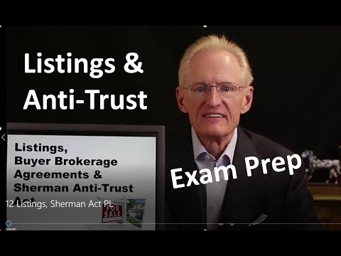 12 Listings, Sherman Anti-Trust Act-Arizona Real Estate License Exam Prep