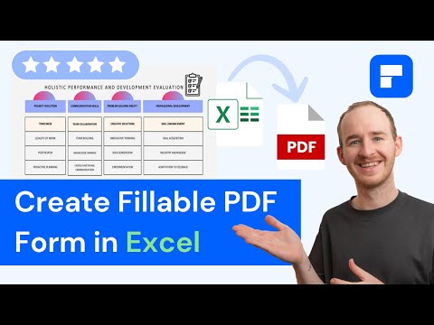 How to Create Fillable PDF Form in Excel