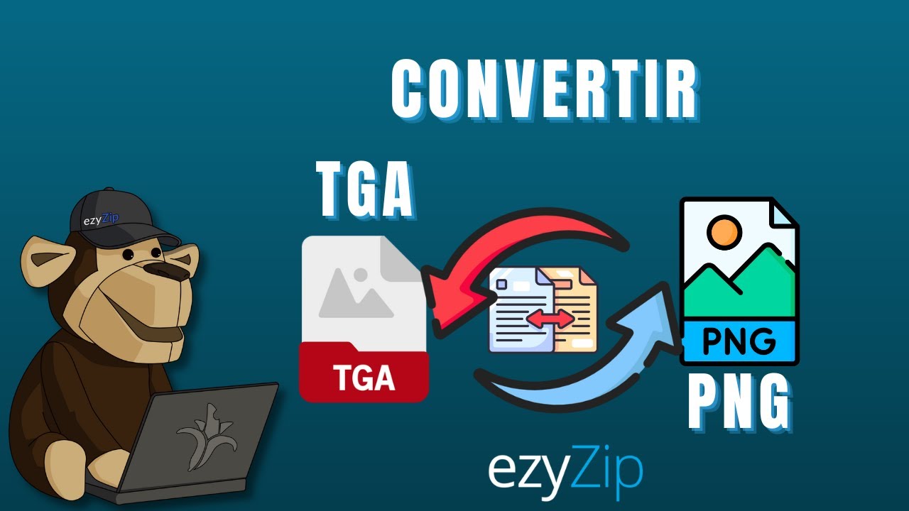 Convierte TGA a PNG en línea (¡Rápido!) - ezyZip