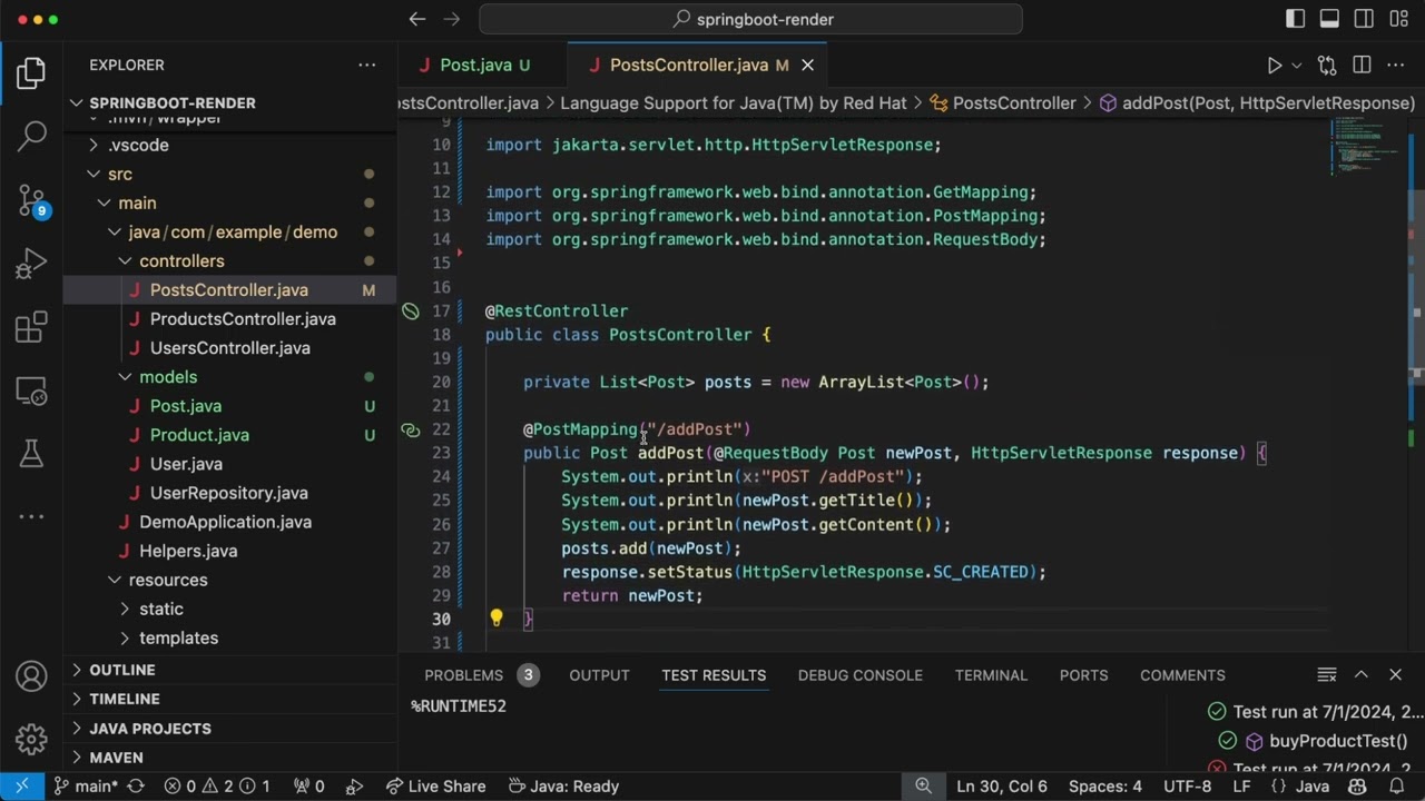 Intro to Unit testing in Java / Springboot