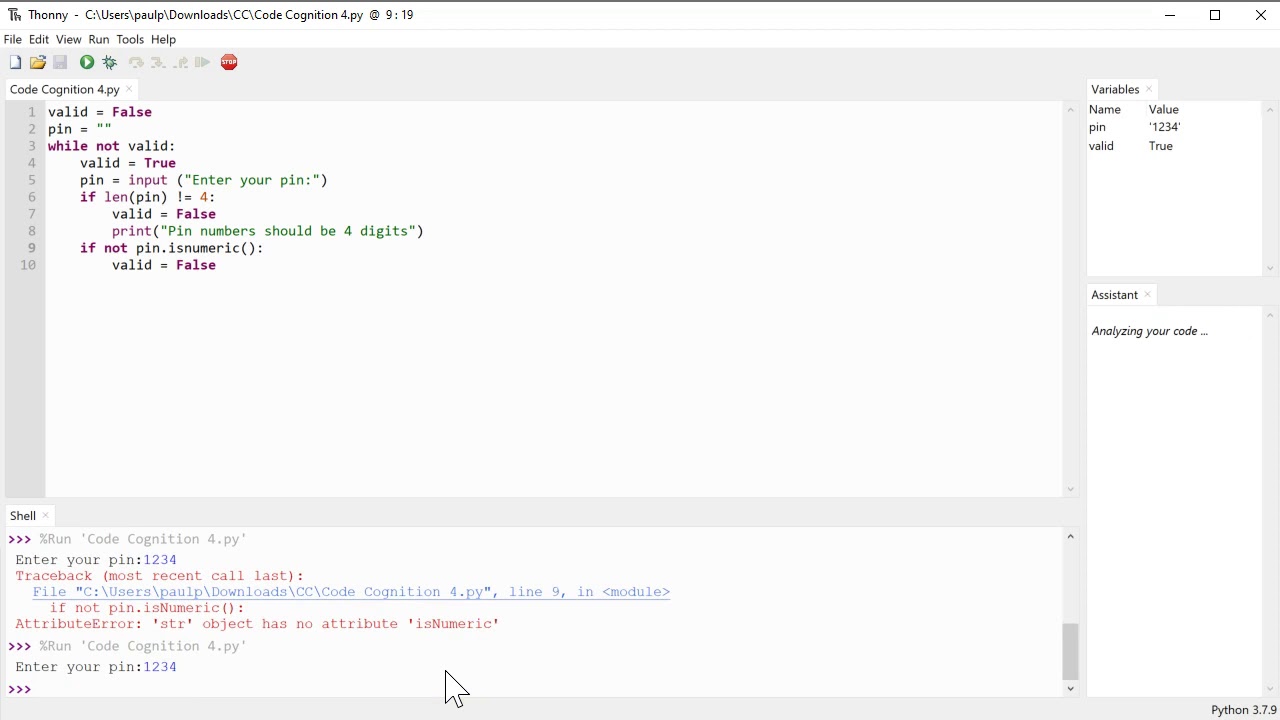 Validation loops in Python