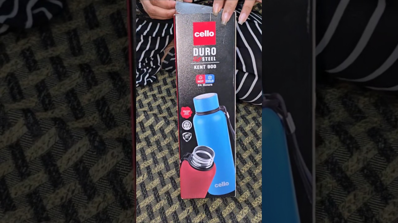CELLO BOTTLE CELLO DURO TUFF STEEL UNBOXING #cello #CELLODURE #unboxing #waterbottle #bottle