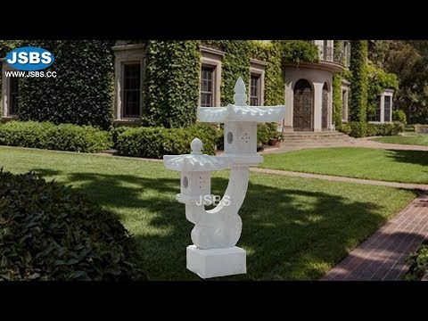 Decorative Japanese Outdoor Garden Stone Lantern Statue Post