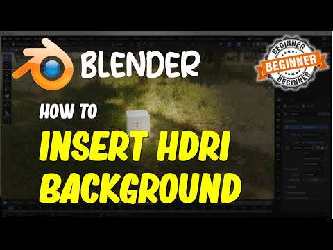 Blender How To Insert HDRI Background