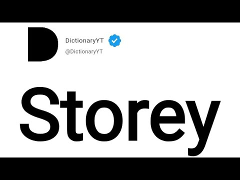 Storey Meaning in English
