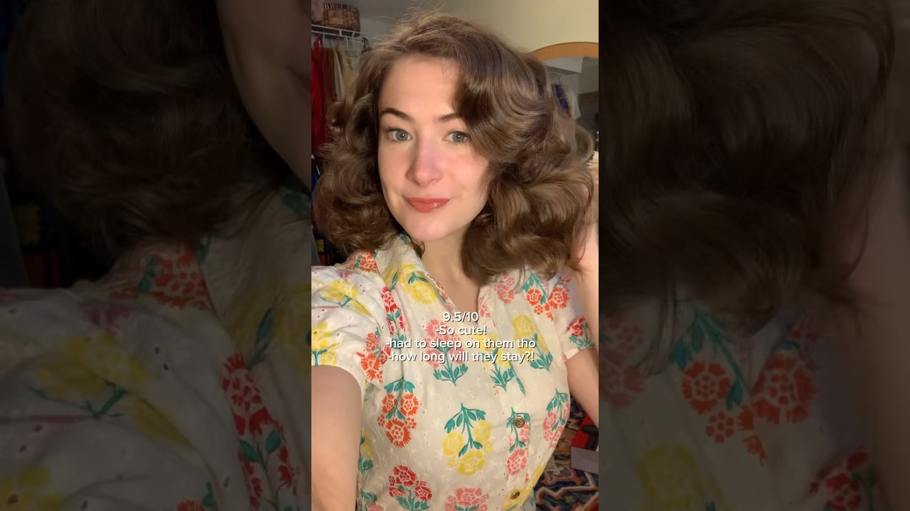 Trying 1950s hair! What would YOU rate it?! 💈🎀 #1950shair #vintagehair #vintagehairstyle