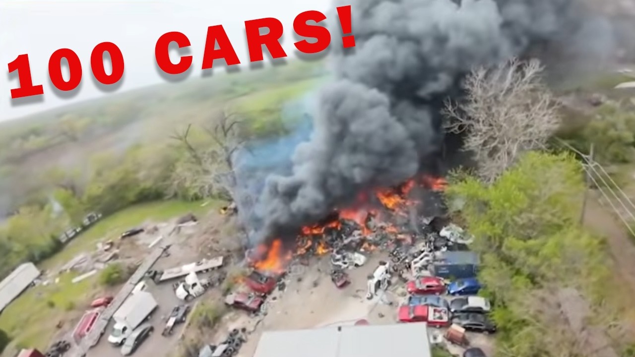 One Damaged EV Battery: 100 Cars Gone