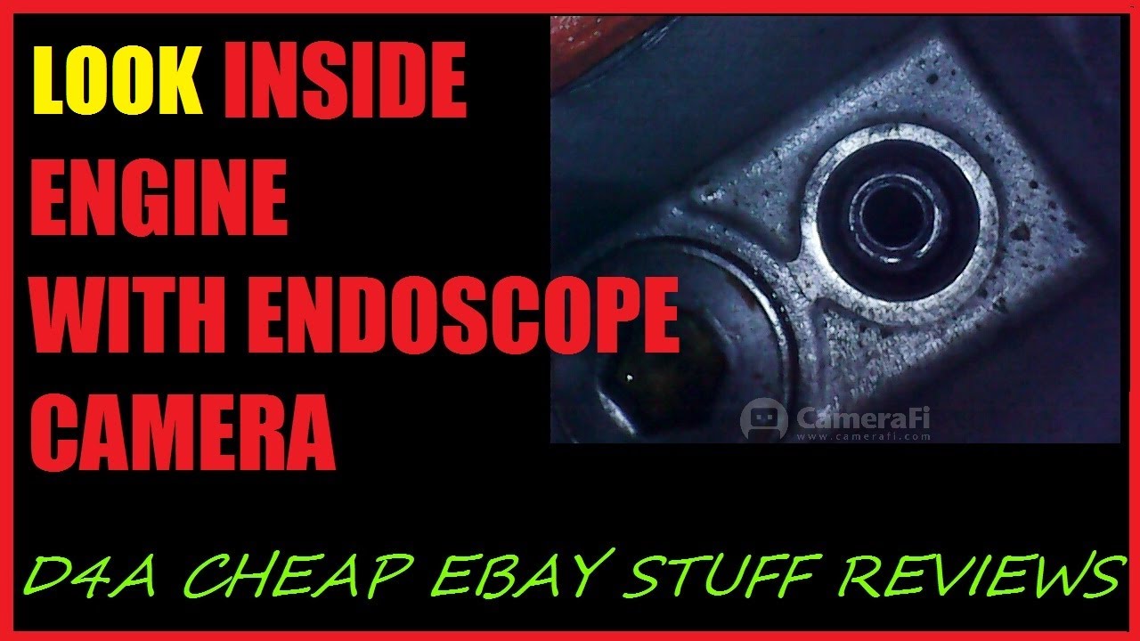 Looking inside an engine with endoscope camera - cheap eBay stuff review #1