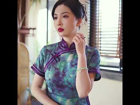 Women's Traditional Chinese Dress Summer Qipao Daily #chineseclothing #cheongsam #chinesefashion