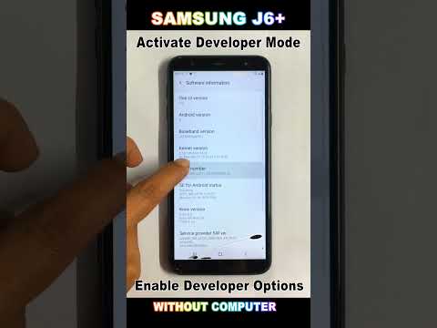 HOW TO ENABLE /DEVELOPER MODE ON SAMSUNG GALAXY J6 - OEM UNLOCK & USB DEBUGGING - DEVELOPER MODE