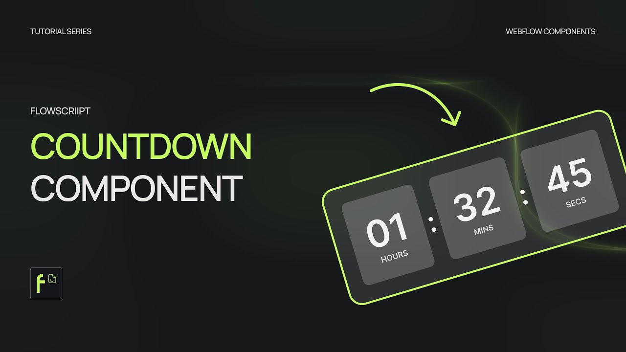 Adding The Countdown Component - FlowScriipt Tutorial