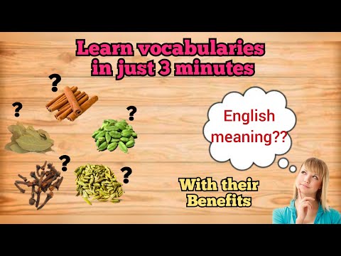 Spices in English and Tamil | Learn Easy and Tough words | Infinite English