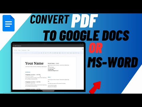 How To Convert PDF To Google Docs - Quick & Easy