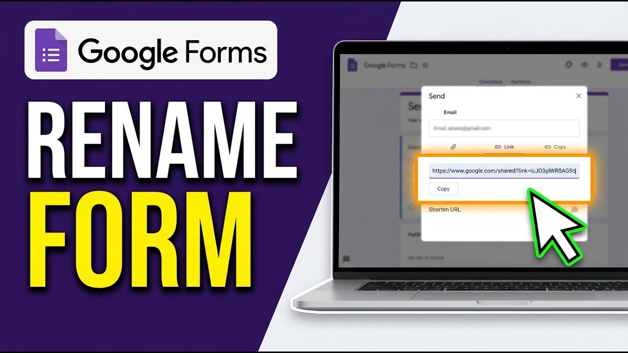 How to Rename Google Form Link 2026 (Google Form Tutorial)