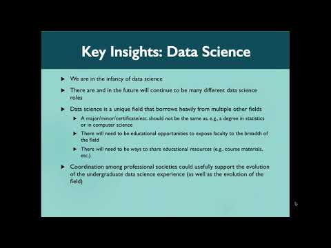 Data Science for Undergraduates  Opportunities and Options