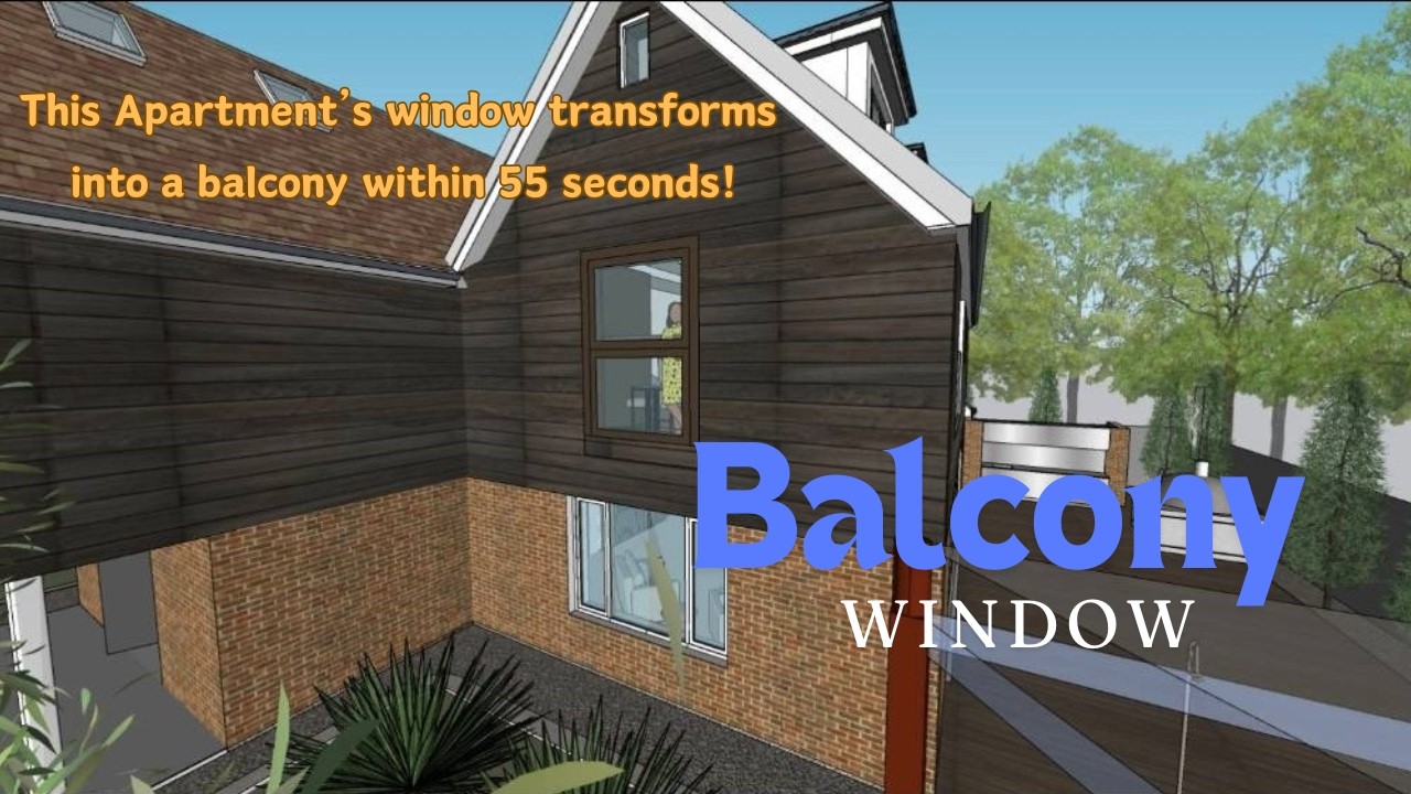 Multipurpose Window | This Apartment’s window transforms into a balcony within 55 seconds!