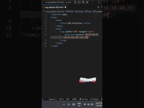 🧑🏻💻 Creating SVG Polyline | Html Css #html #shorts #viral